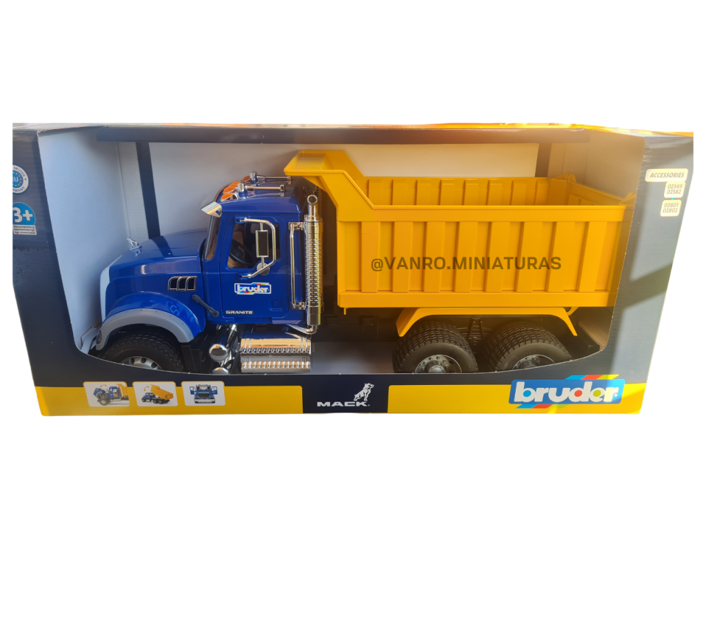 Camión Mack Granite tolva – Bruder Toys – VANRO MINIATURAS